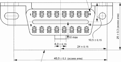 Connector Diagnostic OBD2, DLC3